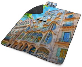 Sablio Plážová deka Barcelona Gaudi Casa Batllo 2: 200x140 cm
