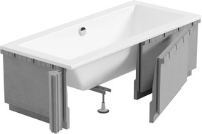 Mexen X-ST, polystyrenový plášť na obdélníkovou vanu 160-190 x 70-90 cm, LED drážka, bílá, 55021-01