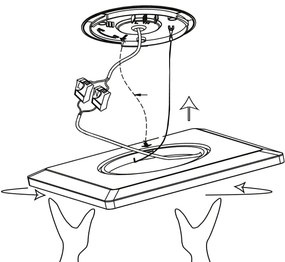 Eglo 900093 - LEDRGBW Stmívatelné stropní svítidlo ROVITO-ZLED/14,6W/230V černá