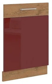 Kuchyňská přední část myčky Woodline ZM 713 x 596, Barva: Dub lancelot / dark wood