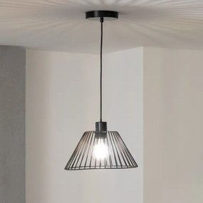 Brilagi - LED Lustr na lanku CERIA WIRE 1xE27/40W/230V pr. 30 cm černá