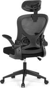 Ergonomická kancelářská židle ALEXANDRE - černá síťovina