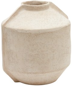 OnaDnes -20% Béžová váza Kave Home Meja 47 cm