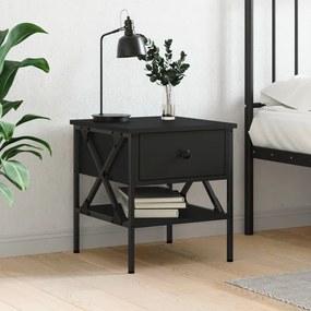 vidaXL Noční stolek 40 x 42 x 45 cm kompozitní dřevo [825959] Barva: Černá