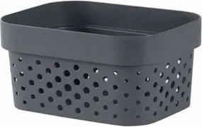 Curver Infinity Úložný box puntíky 1.4L tmavě šedá