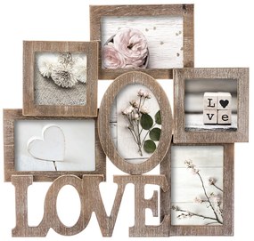 Nástěnný fotorámeček Love 40,5x42,5 cm