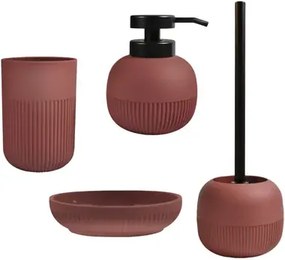 MSV GINO burgundy / WC štětka / plastová nádoba