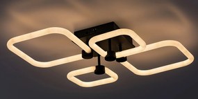 Rabalux Černé stropní LED svítidlo Sotiris 540mm 47W CCT s DO 71006