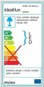 ILUX 268996 LED Venkovní zápustné svítidlo do zdi Ideal Lux WIRE AP SMALL BIANCO 268996 1,5W 60lm 3000K IP65 9cm bílé - IDEALLUX