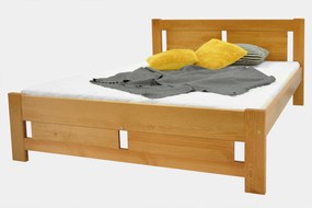 Via-nábytek Postel KORA masiv borovice Povrchová úprava postele: Mooení odstín olše Rozměry postele: 160 x 200