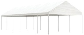 vidaXL Altán se střechou bílý 13,38 x 4,08 x 3,22 m polyethylen