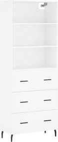 Skříň highboard bílá 69,5 x 34 x 180 cm kompozitní dřevo 3189397