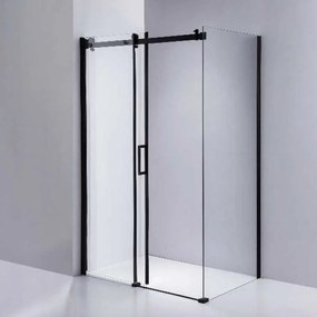 BPS-koupelny Obdélníkový sprchový kout HYD-OK14C 120x90 černá/transparent - bez vaničky