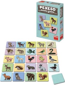 DINO Hra pexeso Zvířátka 48 kartiček *SPOLEČENSKÉ HRY* dn621985