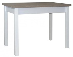 Stůl jídelní Odise 120 x 70 cm Deska stolu dub lancelot nohy stolu bilé