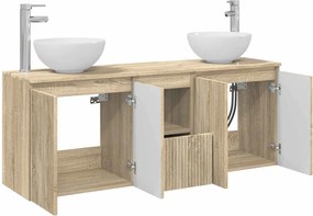 Sada koupelnových skříněk 3 ks Dub sonoma 49,5 x 41 x 64,5 cm 3405629