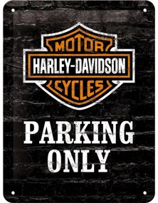 Postershop Plechová cedule: Harley-Davidson Parking Only - 20x15 cm