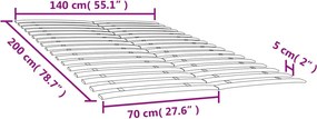 Náhradní lamely k posteli s 34 lamelami 2 ks 70x200 cm 3203719
