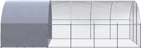 Venkovní klec pro kuřata 3 x 6 x 2 m pozinkovaná ocel 3095474