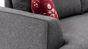 Hanah Home Pohovka FELIX tmavě šedá 230 cm 825BLC1379
