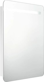 LED koupelnová skříňka se zrcadlem zářivě bílá 60 x 11 x 80 cm 326509