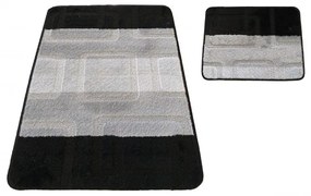 Sada koupelnových koberečků Montana 04N černá