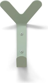 Šedozelený nástěnný ocelový háček Frondo – Spinder Design