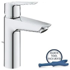 Grohe QuickFix Start - Umyvadlová baterie s výpustí, studený start, chrom 23552002