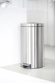 Pedálový koš Recycle Silent Brabantia - 2 x 20 l, matná ocel 424229