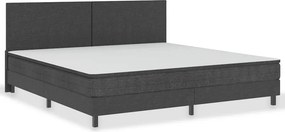 Postel boxspring tmavě šedá textil 200 x 200 cm 3054711