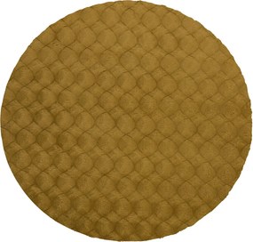 Obsession, Kusový koberec Diamond Cut 800 Honey kruh, 200x200 (průměr) kruh, hnědá, ložnice