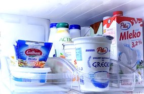 5Five® Organizér do lednice / do zásuvky, transparentní plast FRIGO, M - 32x15x8