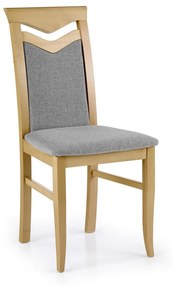 Jídelní židle Citrone, šedá / dub medový