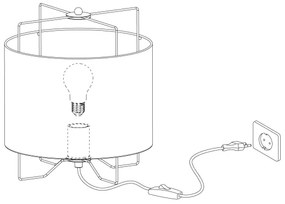 Eglo 79645 - Stolní lampa BRIDEKIRK 1xE27/40W/230V béžová