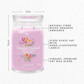 Yankee Candle vonná svíčka Signature ve skle velká Hand Tied Blooms 567g