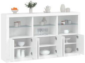 Příborník s LED osvětlením bílý 181,5 x 37 x 100 cm 3209149