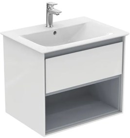 Ideal Standard Connect Air Skříňka pod umyvadlo, 60 cm, světle šedá mat/lesklá bílá E0826KN