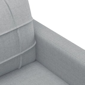 4dílná sedací souprava s poduškami světle šedá textil 3201250