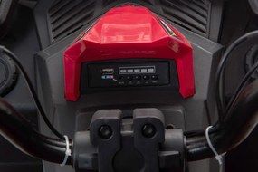LEAN CARS Elektrická čtyřkolka pro děti JC333 červená