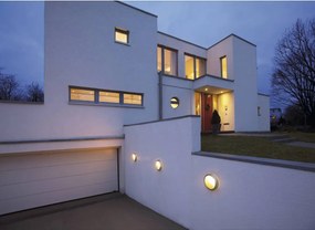 LA 229072 Venkovní svítidlo BULAN stropní stříbrnošedá 230V E14 11W IP44 - BIG WHITE (SLV)