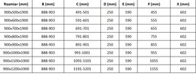 Mexen Roma, sprchový kout s 1-křídlými dveřmi 90 (dveře) x 90 (stěna) cm, 6mm čiré sklo, černý profil, slim sprchová vanička 5cm černá s černým sifonem, 854-090-090-70-00-4070B