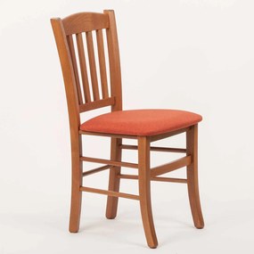 Stima Židle VENETA s čalouněným sedákem Odstín: Rustikál, Látky: LUX terracotta 10
