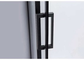 BPS-koupelny Obdélníkový sprchový kout HYD-OK14C 120x90 černá/transparent - bez vaničky