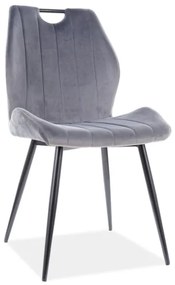 Jídelní židle Althea (šedá + černá). 1049874