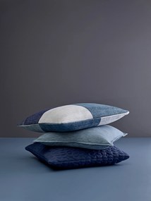 Dekorativní polštář Basic Melange 45 x 45 cm nebově modrý