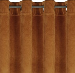 ZATEMŇOVACÍ ZÁVĚS NA KROUŽCÍCH MELANIE 140X250 CM REZAVÝ