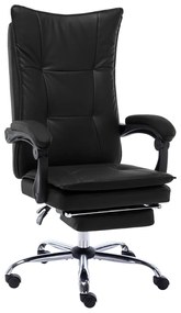Kancelářská židle černá umělá kůže,  20352