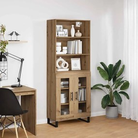 Vysoký bufet 2 ks Artisanový dub 69,5 x 34 x 180 cm 3403190