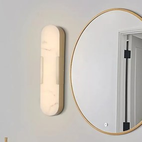 Searchlight 11139GO Nástěnné LED svítidlo OPALINE MARBLE IP44, ZLATÉ 50cm