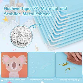 Costway Dětská skříň Dětská s 8 kostkami a závěsným prostorem